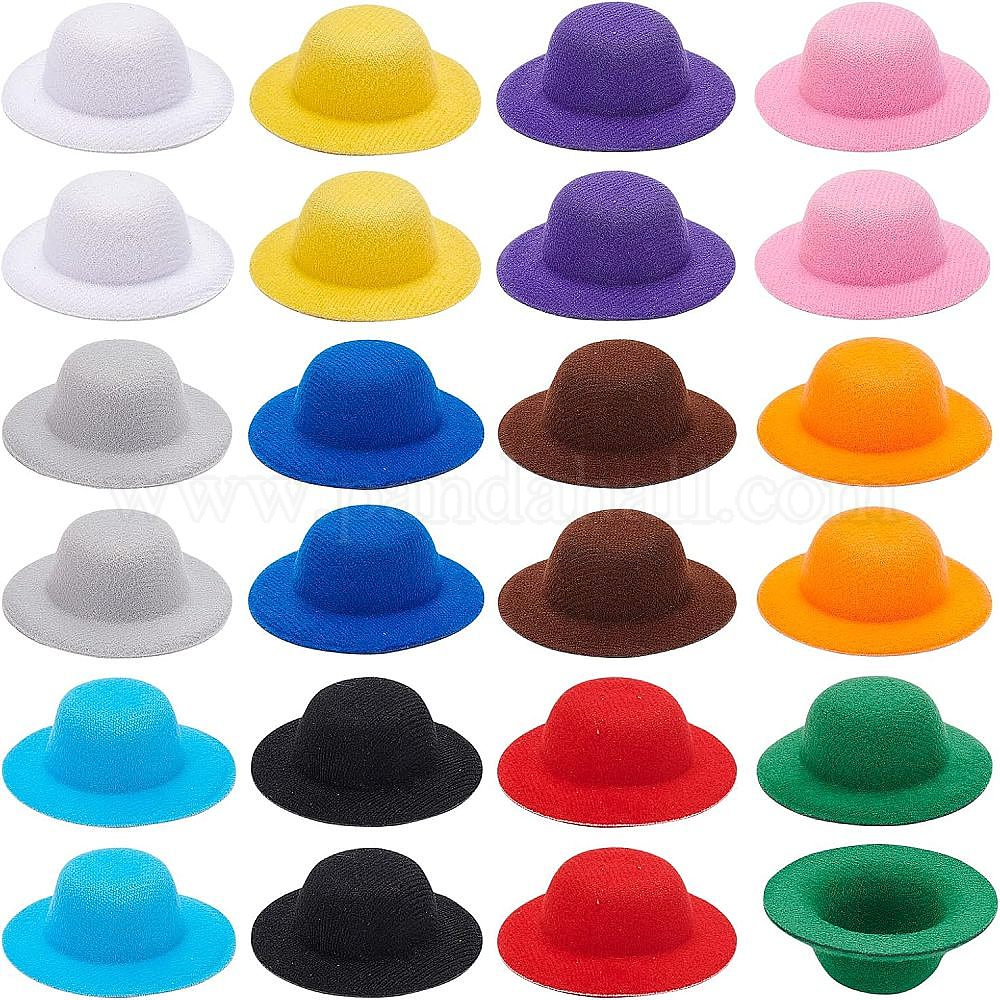 Wholesale NBEADS 24 Pcs Mini Formal Hats - Pandahall.com