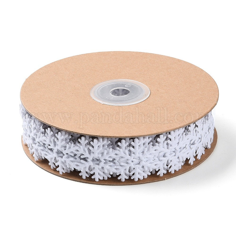 Wholesale Christmas Snowflake Felt Lace Trim - Pandahall.com