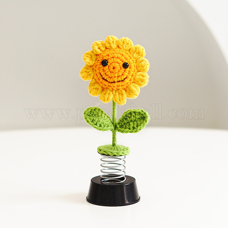 Wholesale Cute Yarn Flower Spring Car Dashboard Ornament - Pandahall.com