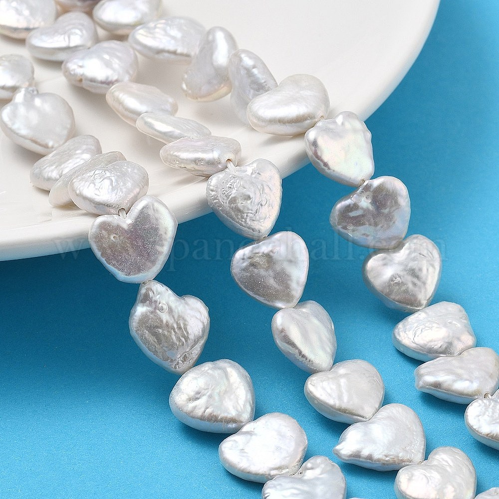 Wholesale Natural Baroque Keshi Pearl Beads Strands - Pandahall.com