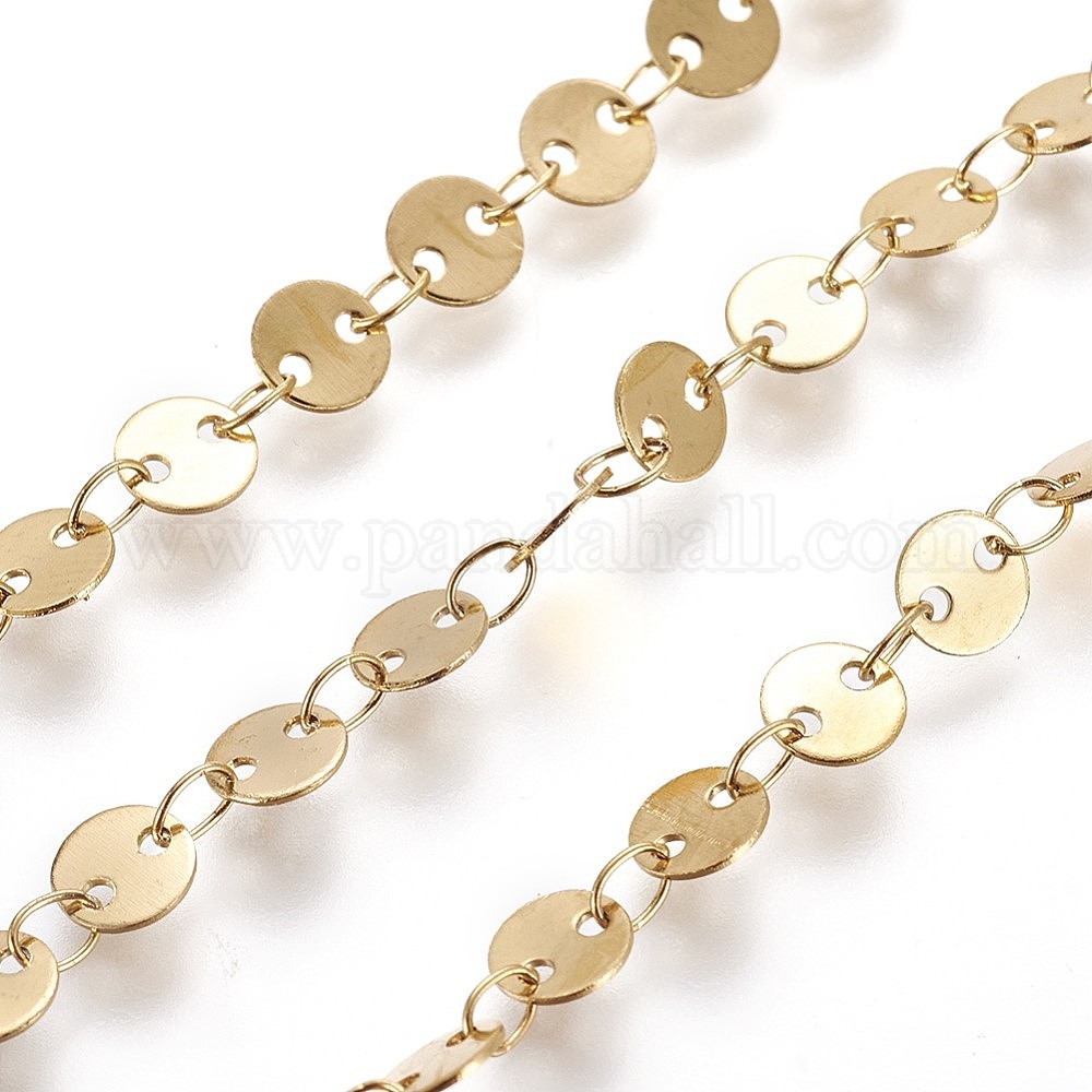 Wholesale Ion Plating(IP) 304 Stainless Steel Link Chains - Pandahall.com