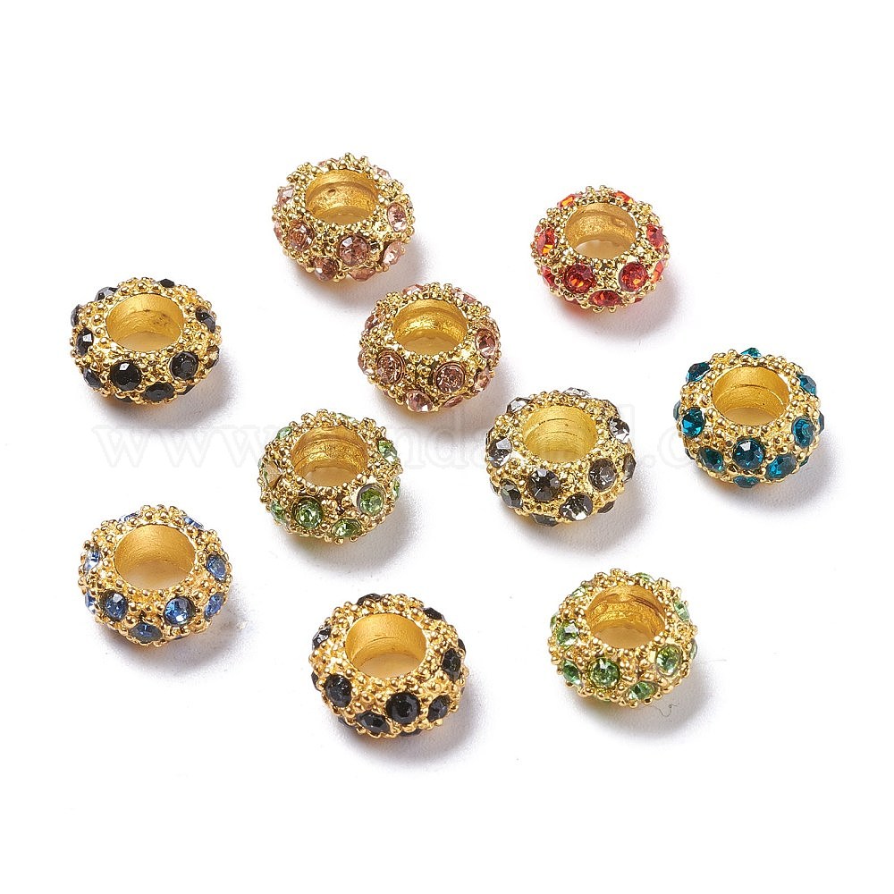 Wholesale Alloy Rhinestone European Beads - Pandahall.com