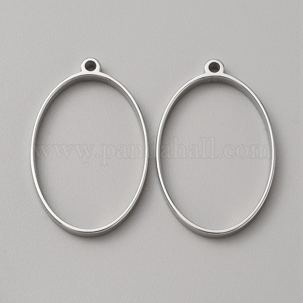 Wholesale 304 Stainless Steel Open Back Bezel Pendants - Pandahall.com