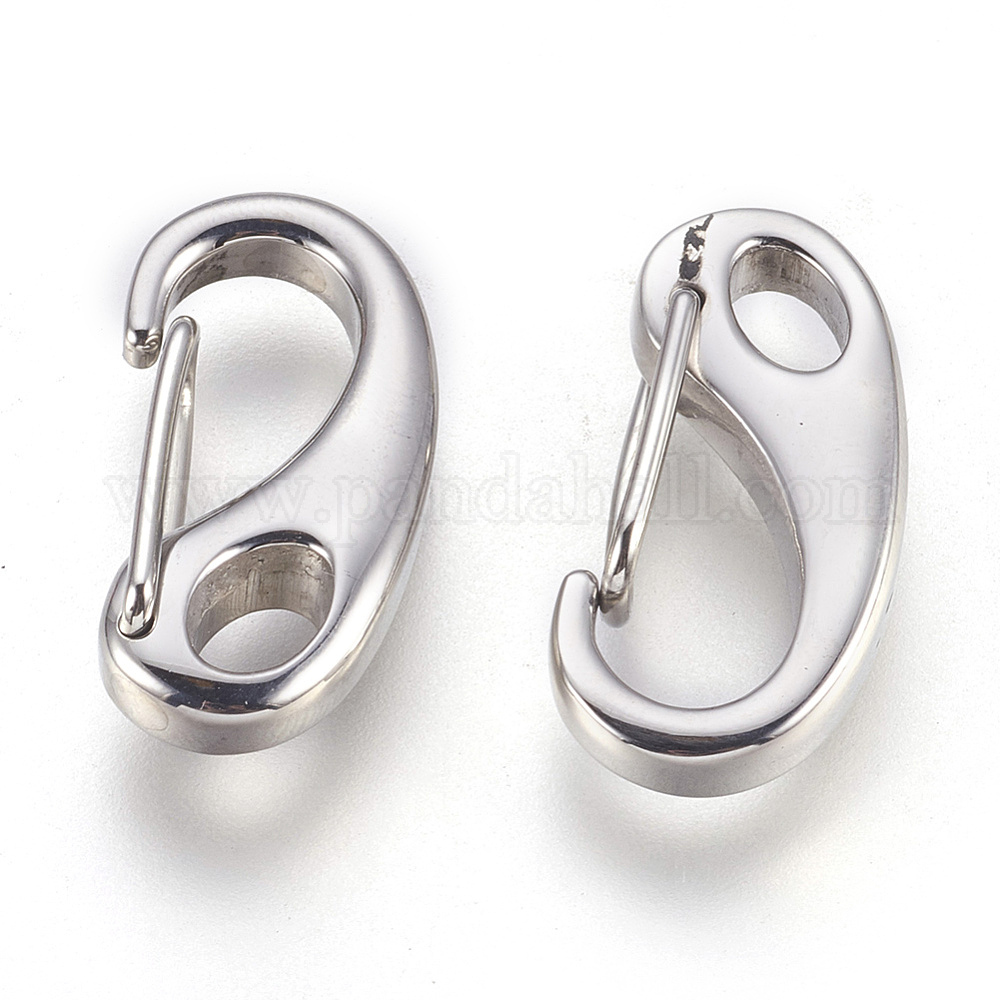 Wholesale Non-Tarnish 304 Stainless Steel Push Gate Snap Keychain Clasp ...