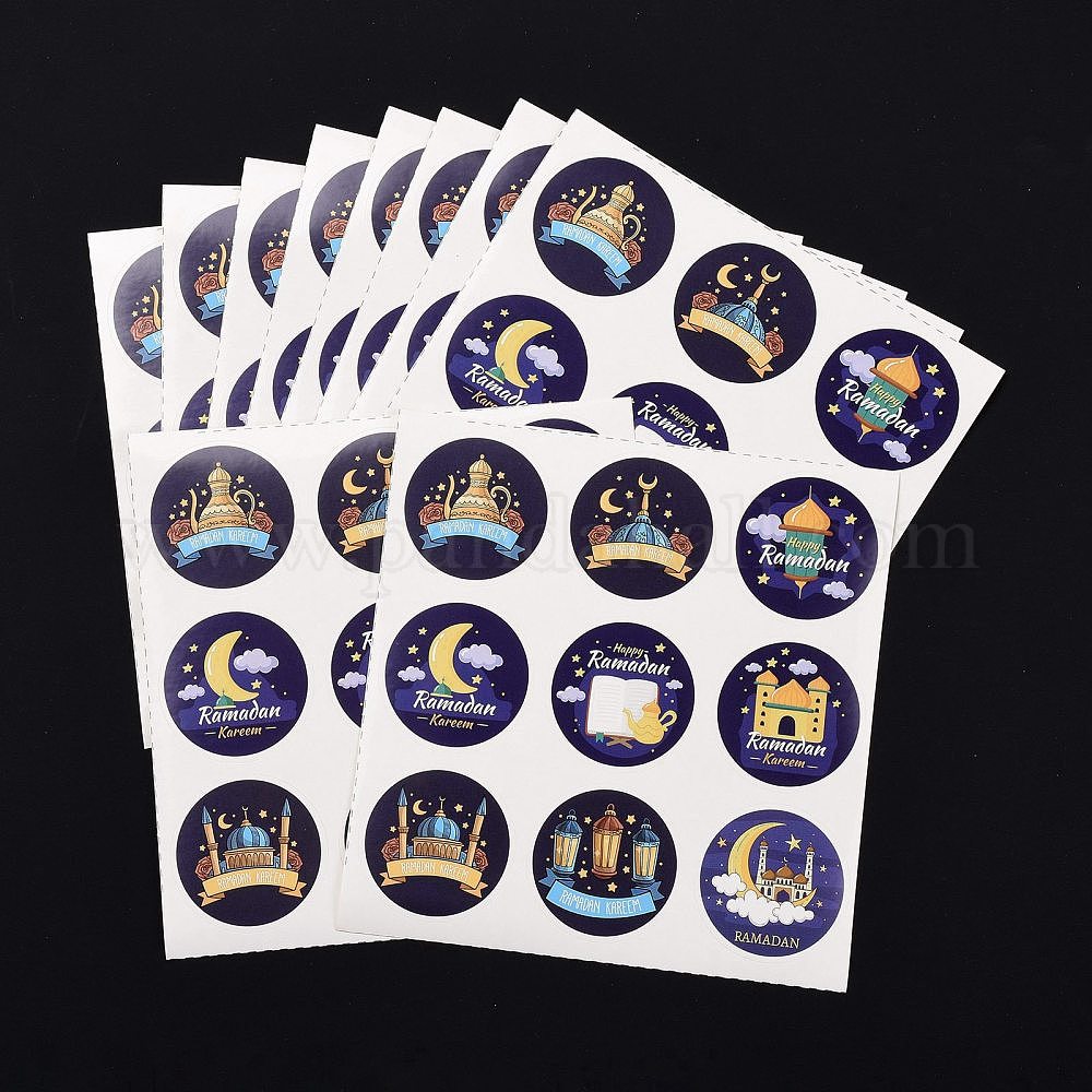 Wholesale Lesser Bairam Theme Paper Stickers - Pandahall.com