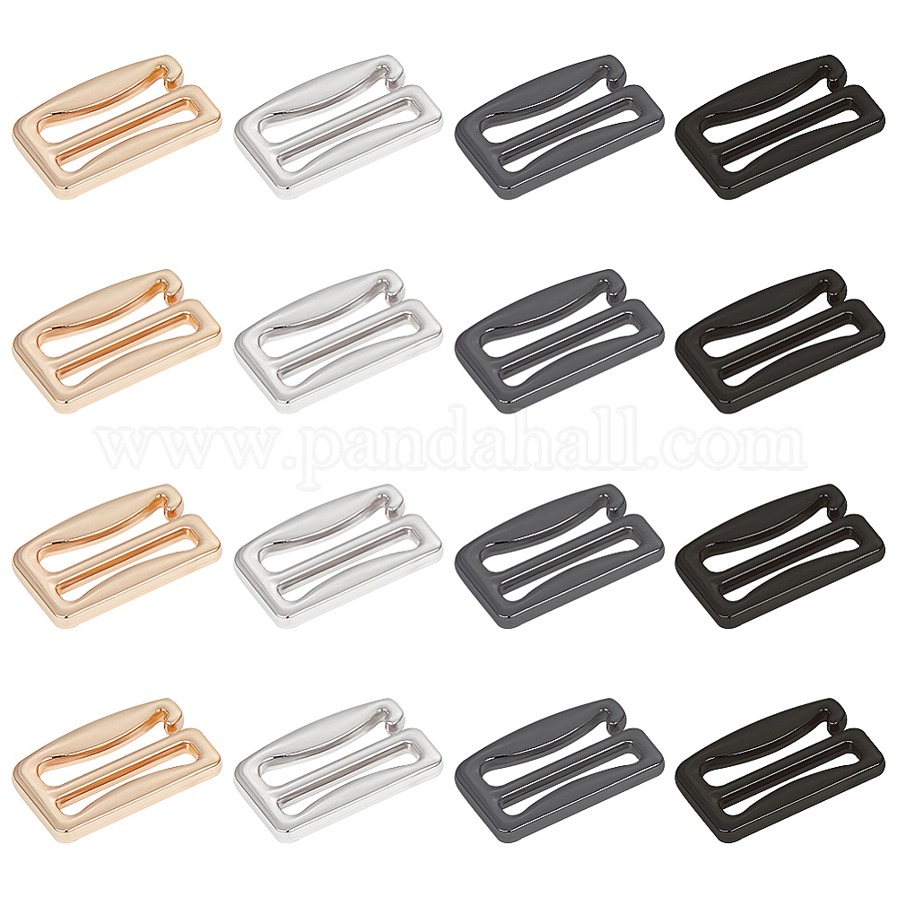 Wholesale 16Pcs 4 Colors Zinc Alloy Underwear Strap Buckles - Pandahall.com