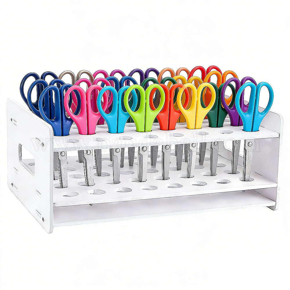 Wholesale Desktop 40-Hole PVC Scissors Storage Racks - Pandahall.com