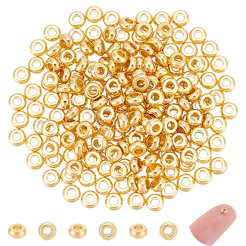 Wholesale 200Pc Rack Plating Brass Spacer Beads - Pandahall.com