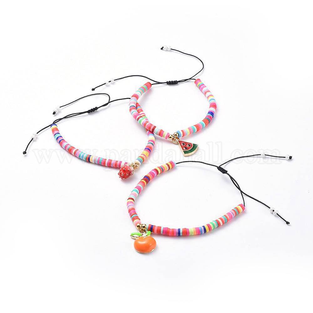 Wholesale Adjustable Nylon Thread Braided Beads Bracelets - Pandahall.com