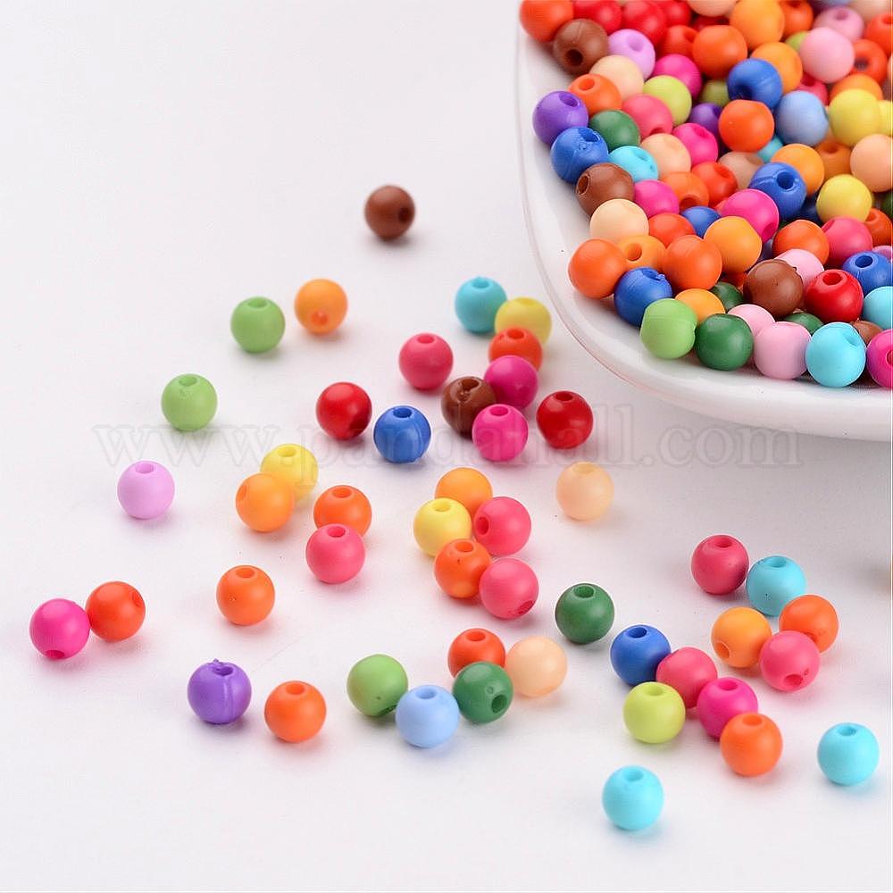Wholesale Solid Chunky Acrylic Ball Beads - Pandahall.com
