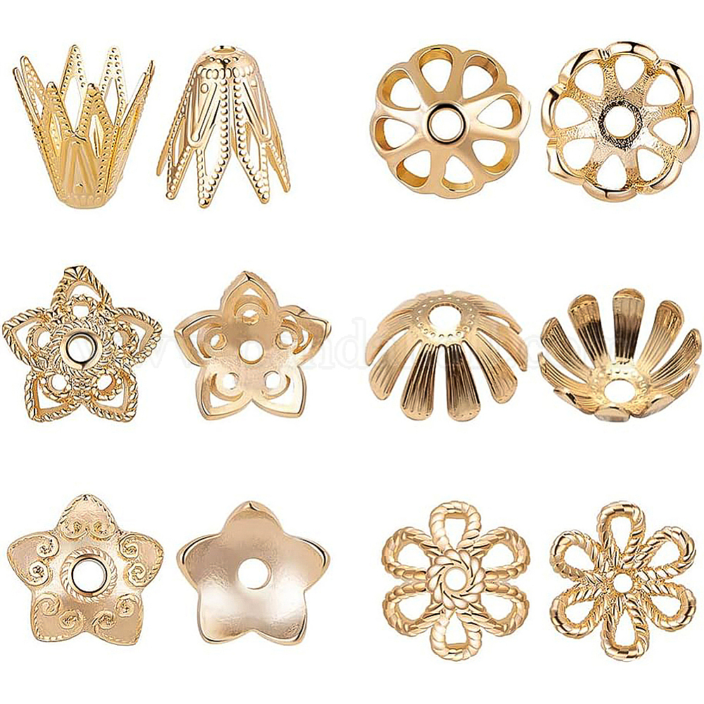 Wholesale Brass Bead Caps - Pandahall.com