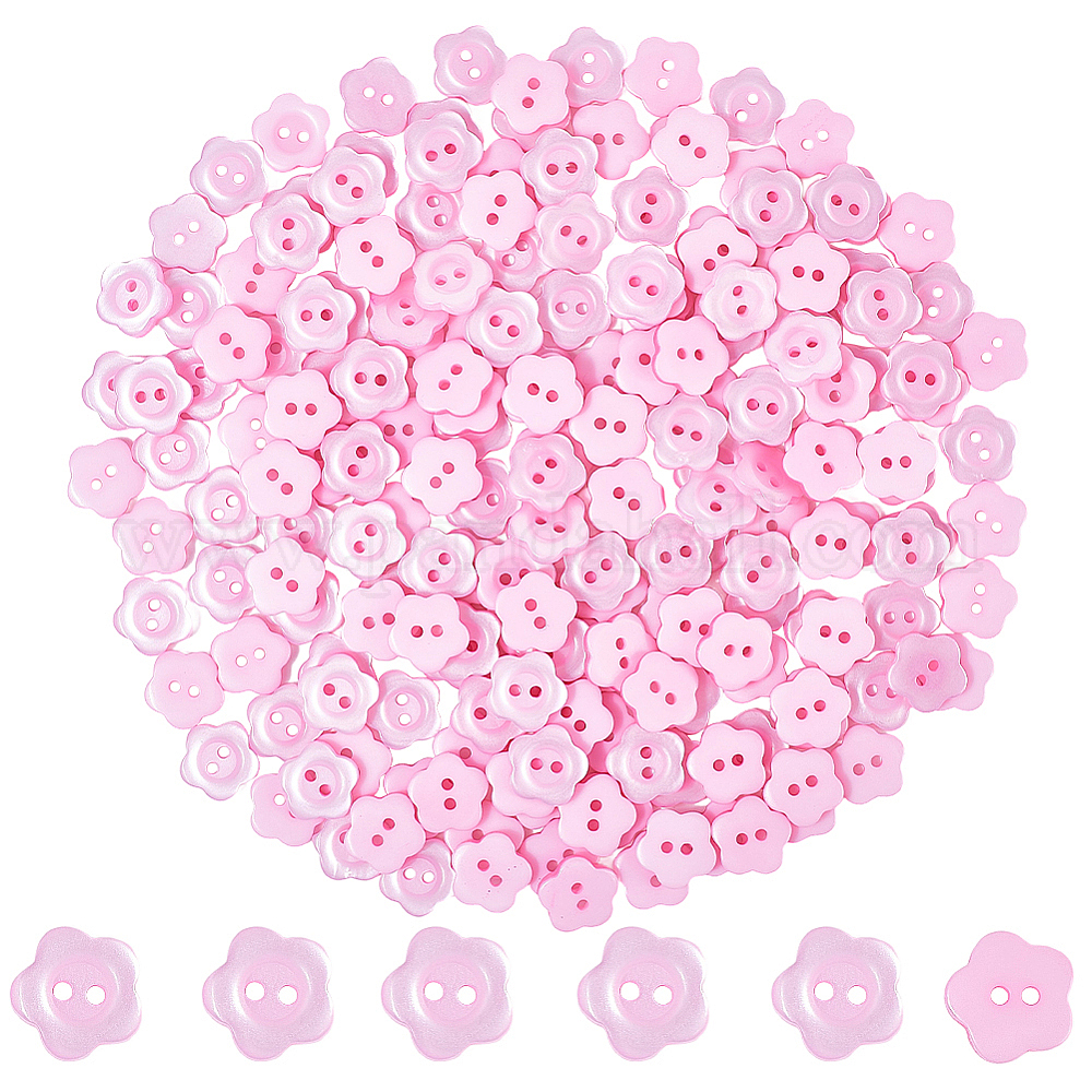 Wholesale 200Pcs 2-Hole Resin Buttons - Pandahall.com