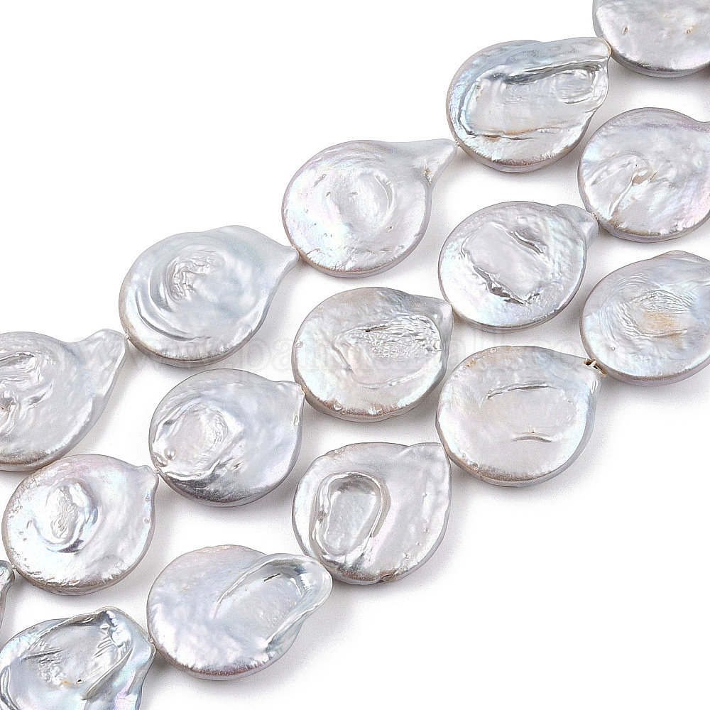 Wholesale Natural Baroque Pearl Keshi Pearl Beads Strands - Pandahall.com