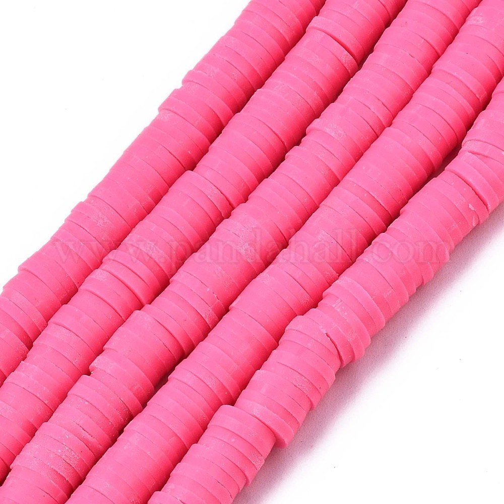 Wholesale Flat Round Handmade Polymer Clay Beads - Pandahall.com