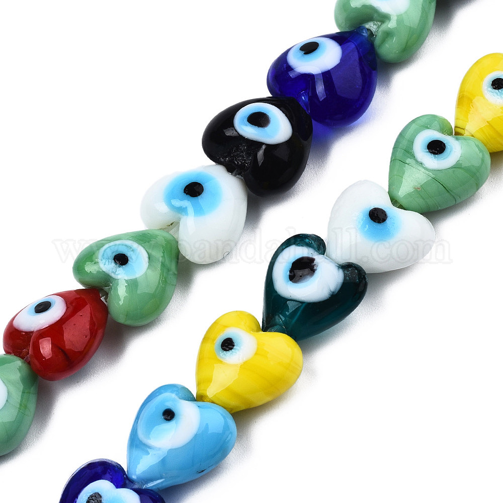 Wholesale Handmade Evil Eye Lampwork Beads Strands - Pandahall.com
