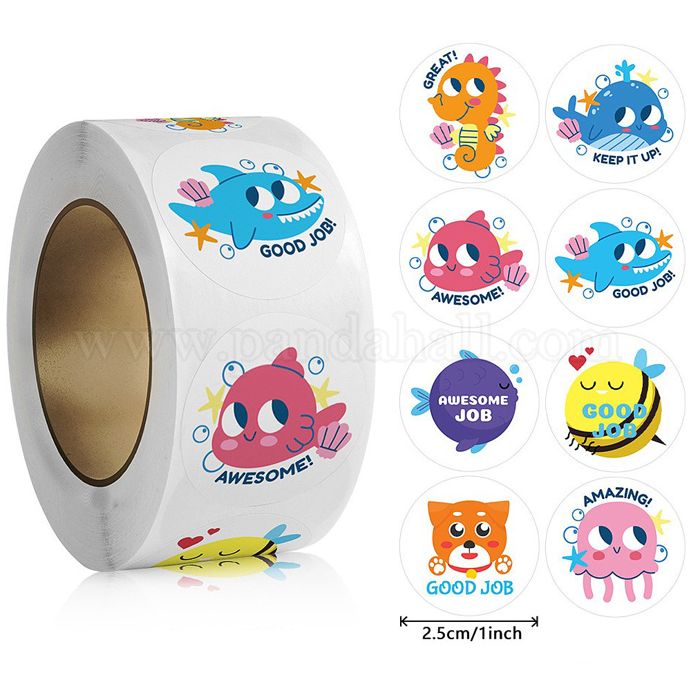 Wholesale 500 Paste Paper Self-Adhesive Stickers - Pandahall.com