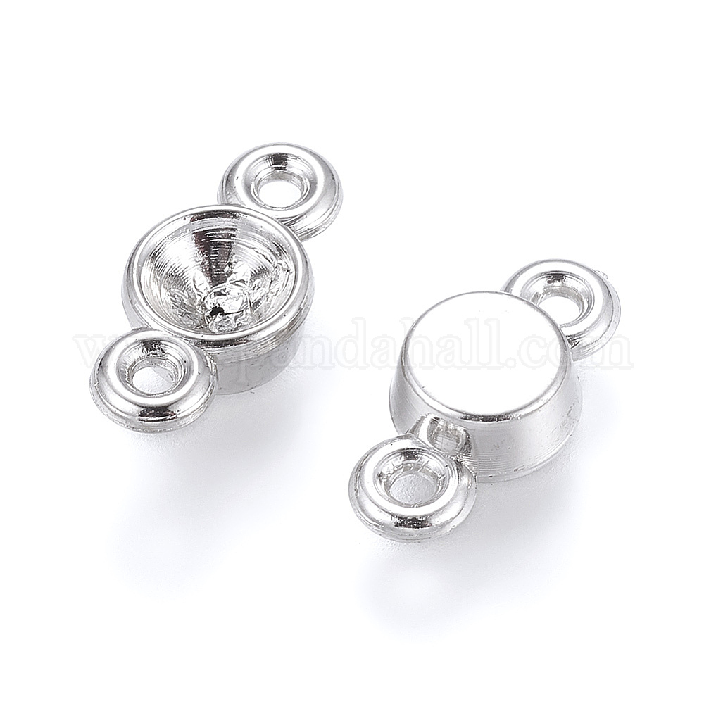 Wholesale CCB Plastic Connector Rhinestone Settings - Pandahall.com