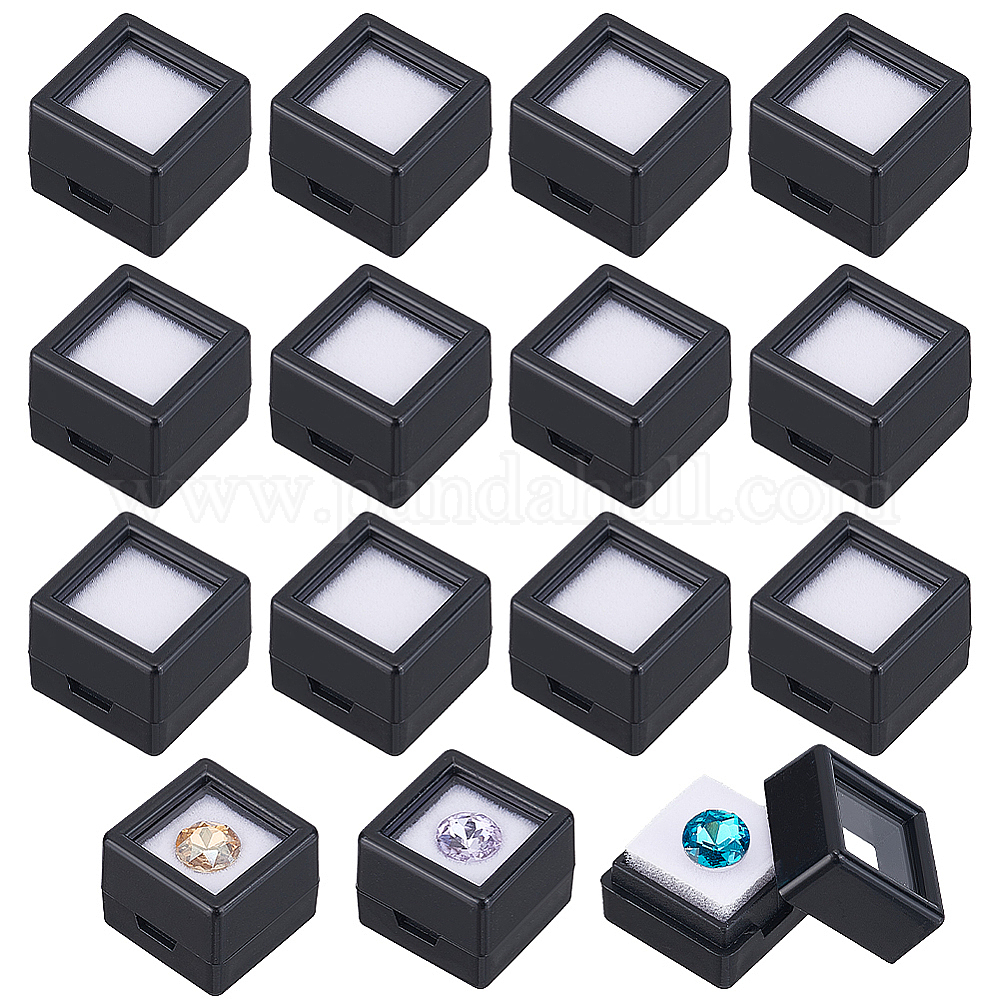 Wholesale Cube Plastic Loose Diamond Storage Boxes - Pandahall.com