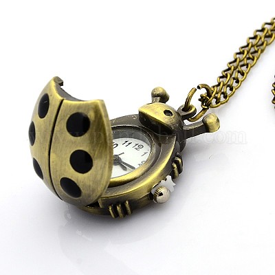 Wholesale Alloy Ladybug Pendant Necklace Quartz Pocket Watch ...