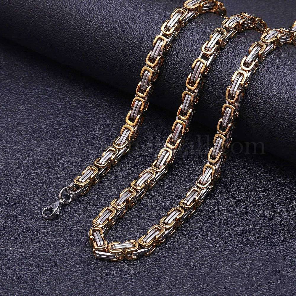 Wholesale Stainless Steel Byzantine Chains Necklaces for Men ...