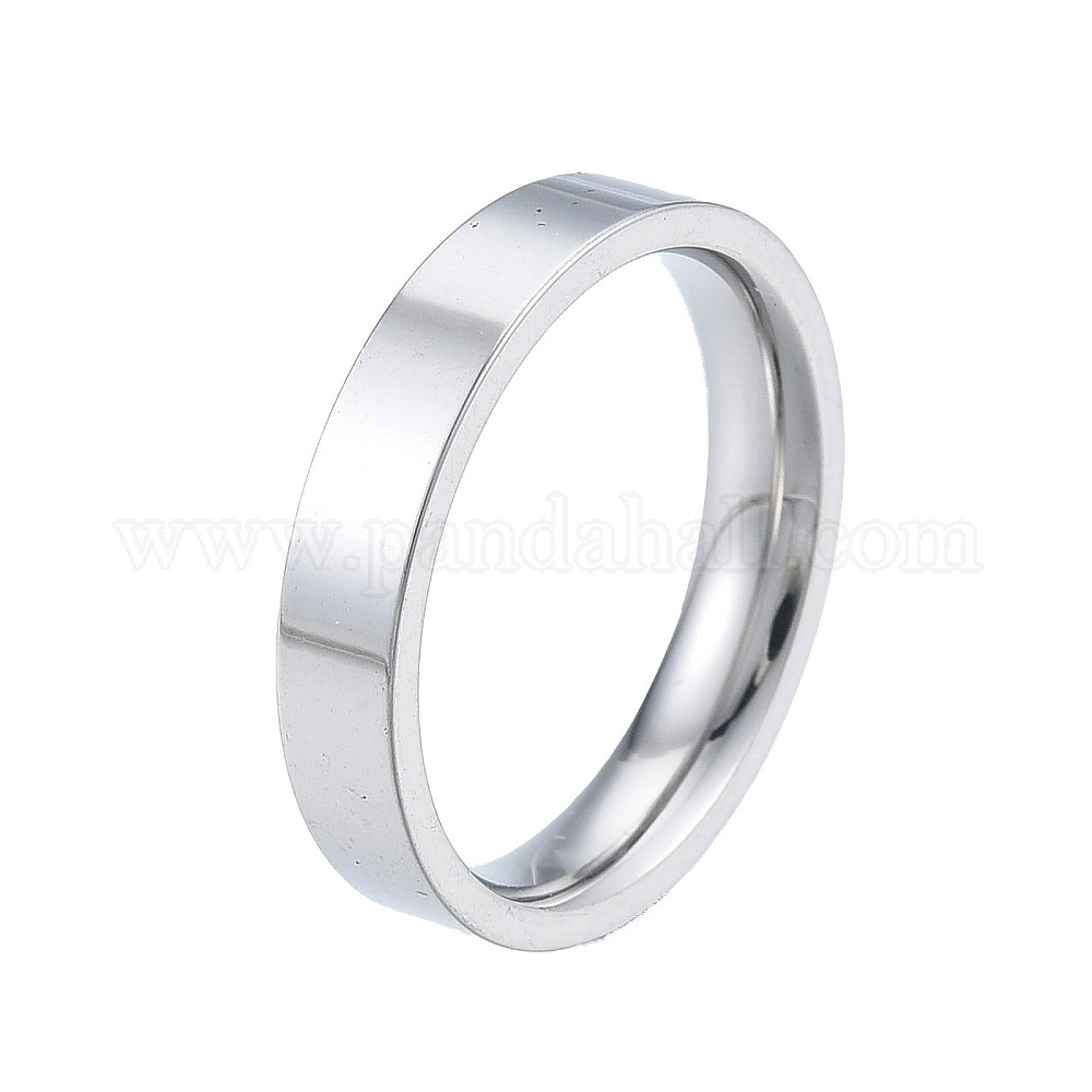 Wholesale Non-Tarnish 201 Stainless Steel Plain Band Ring for Women ...
