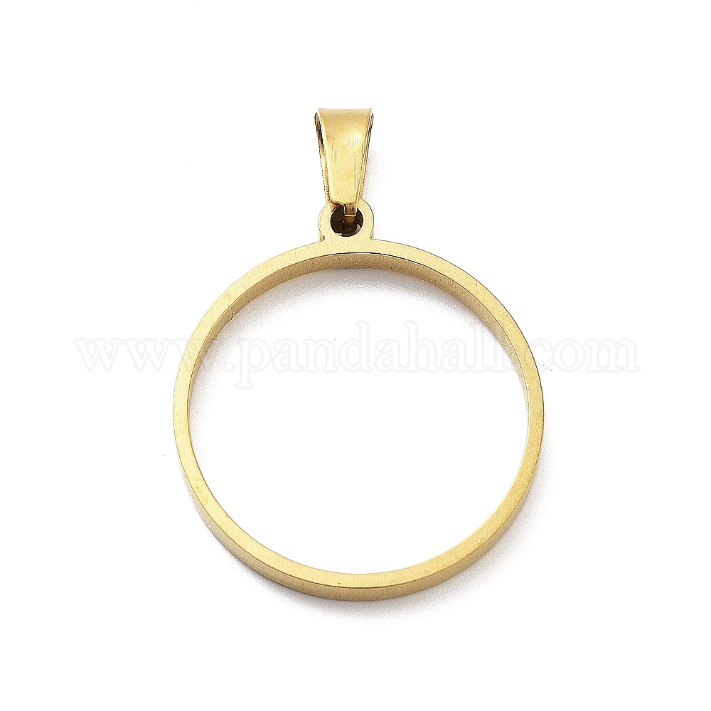 Wholesale 304 Stainless Steel Open Back Bezel Pendants - Pandahall.com