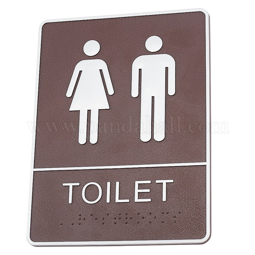 Wholesale Acrylic TOILET Sign Stickers - Pandahall.com