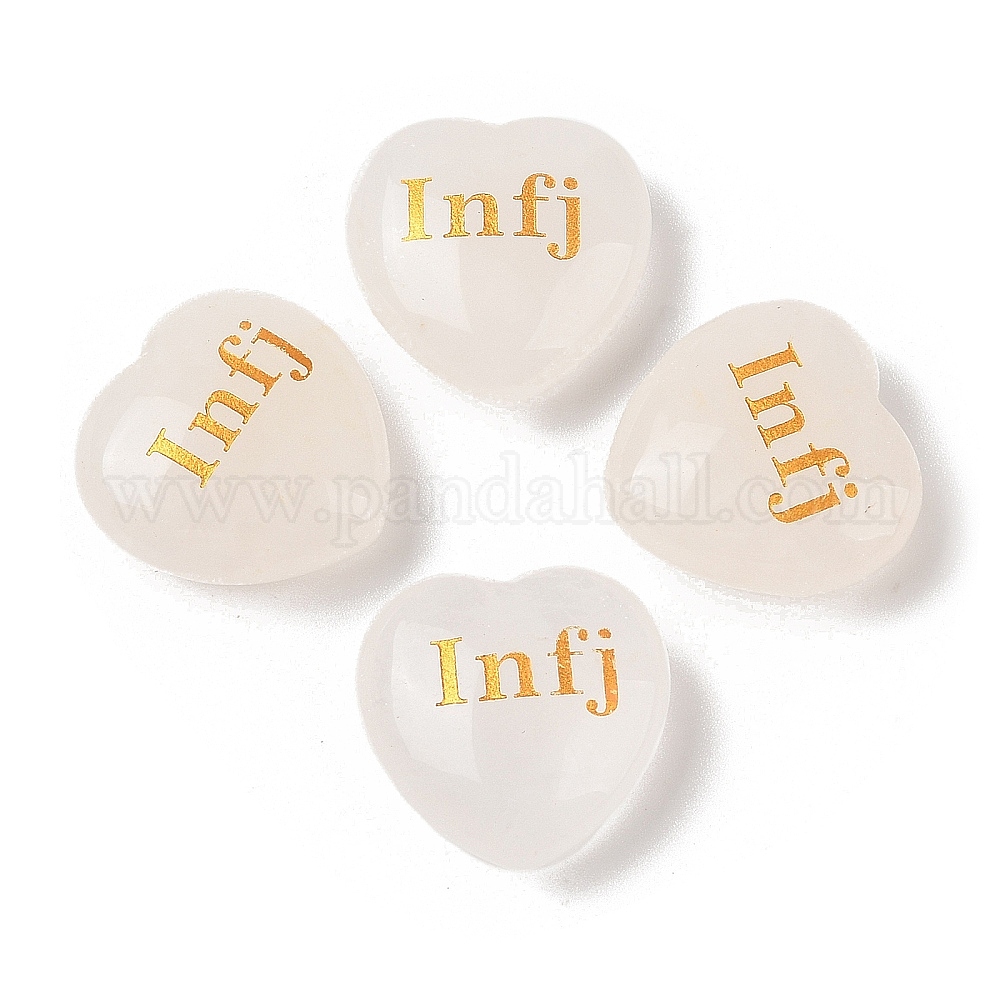 Wholesale Natural Quartz Crystal Heart Engraving MBTI Figurines Statues ...