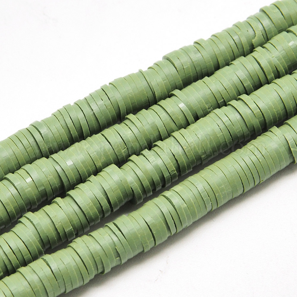 Wholesale Flat Round Handmade Polymer Clay Beads - Pandahall.com