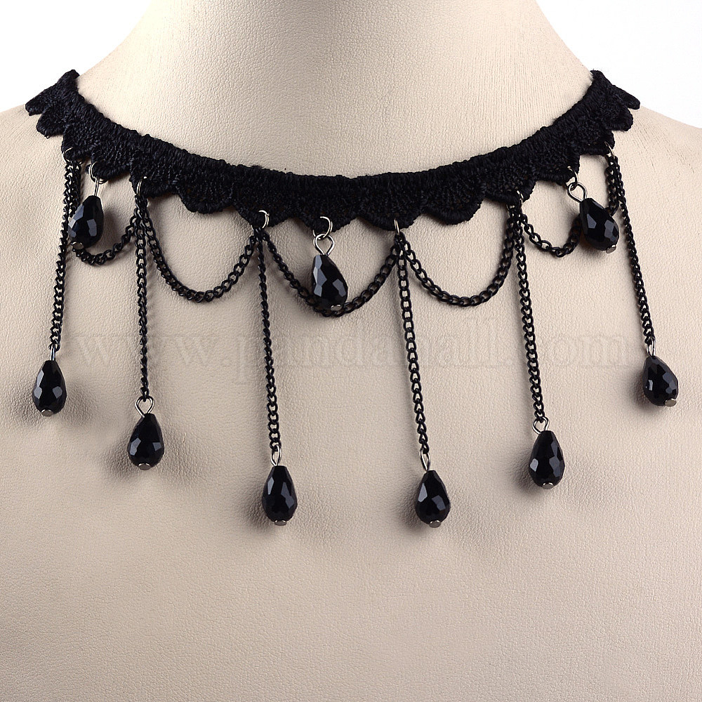 Wholesale Gothic Style Vintage Lace Choker Necklaces - Pandahall.com