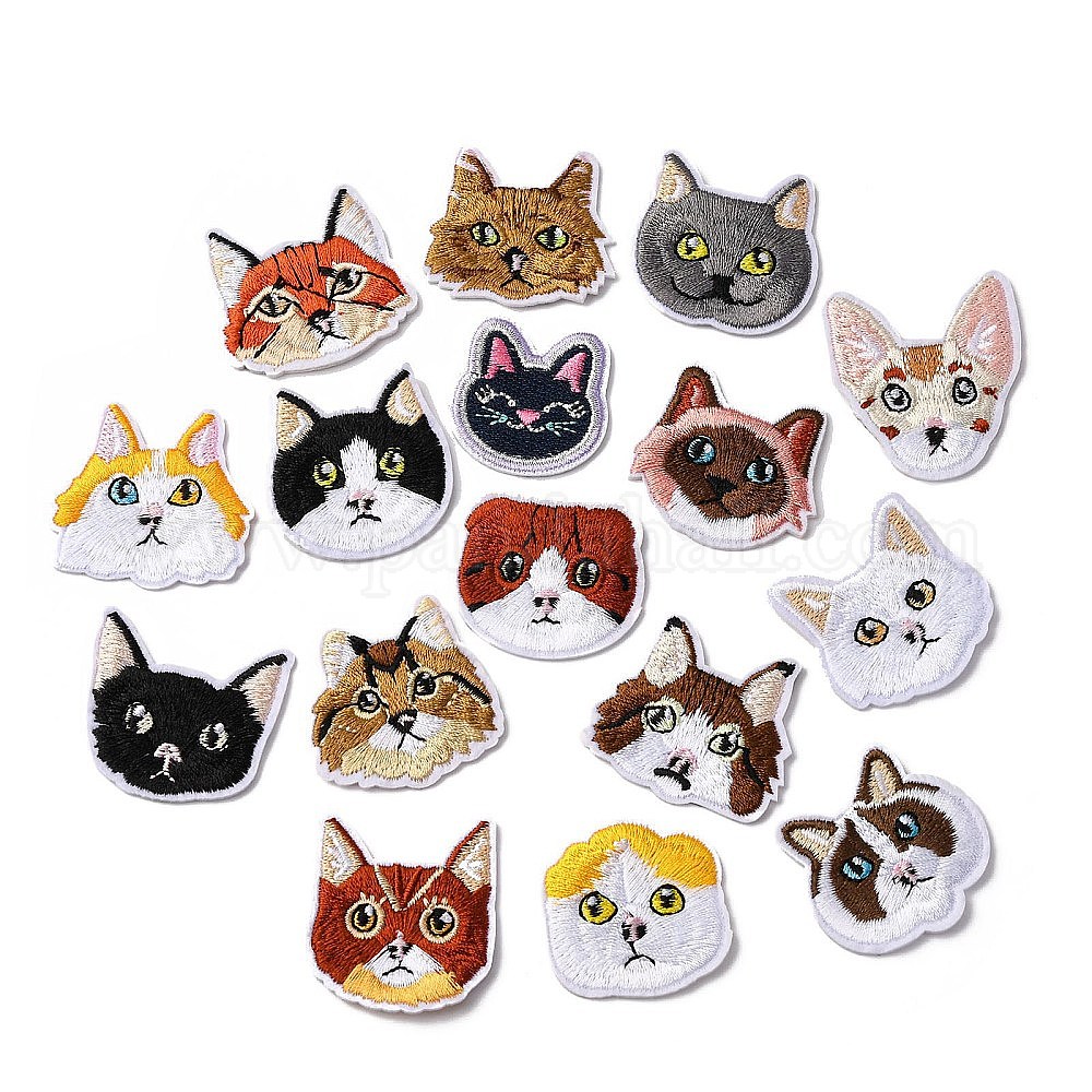 Wholesale Polyester Embroidery Cloth Iron On/Sew On Patches - Pandahall.com