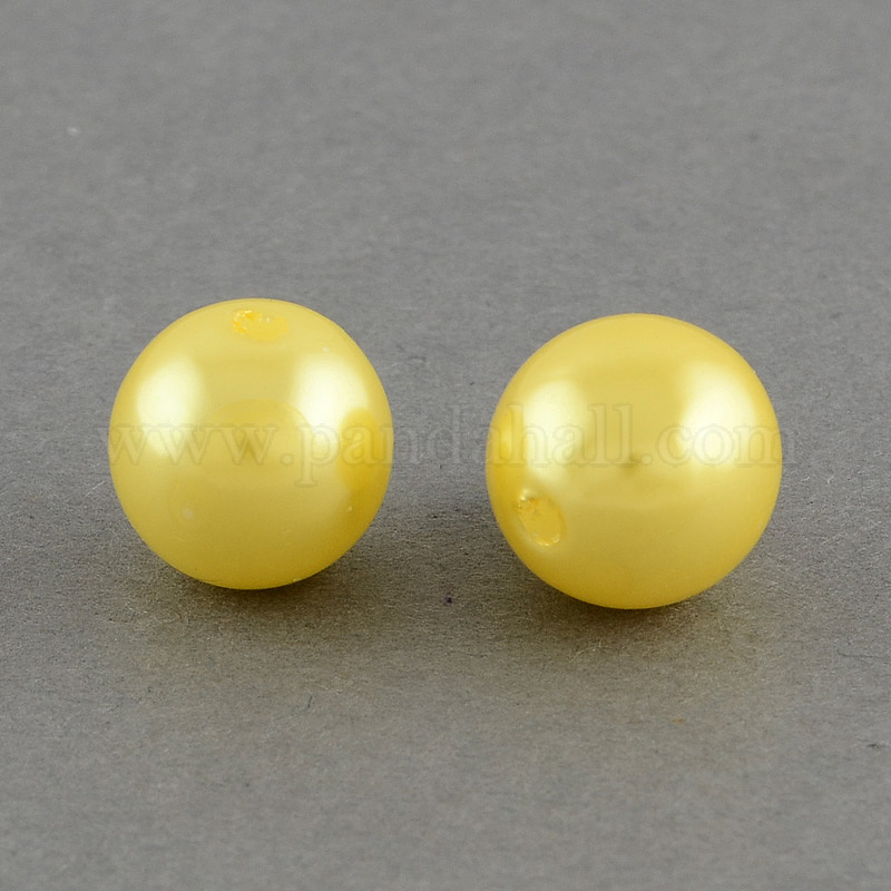 Wholesale ABS Plastic Imitation Pearl Round Beads - Pandahall.com