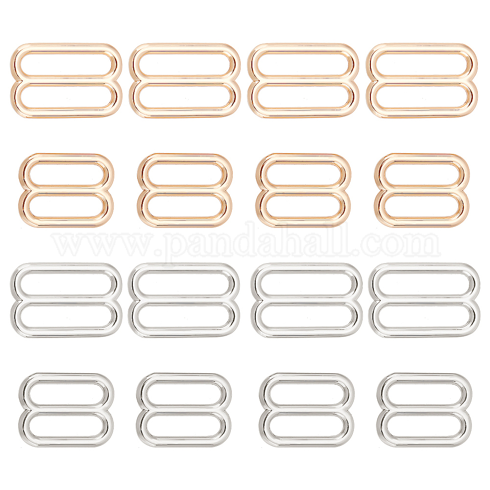 Wholesale 16Pcs 4 Styles Alloy Slider Buckles - Pandahall.com