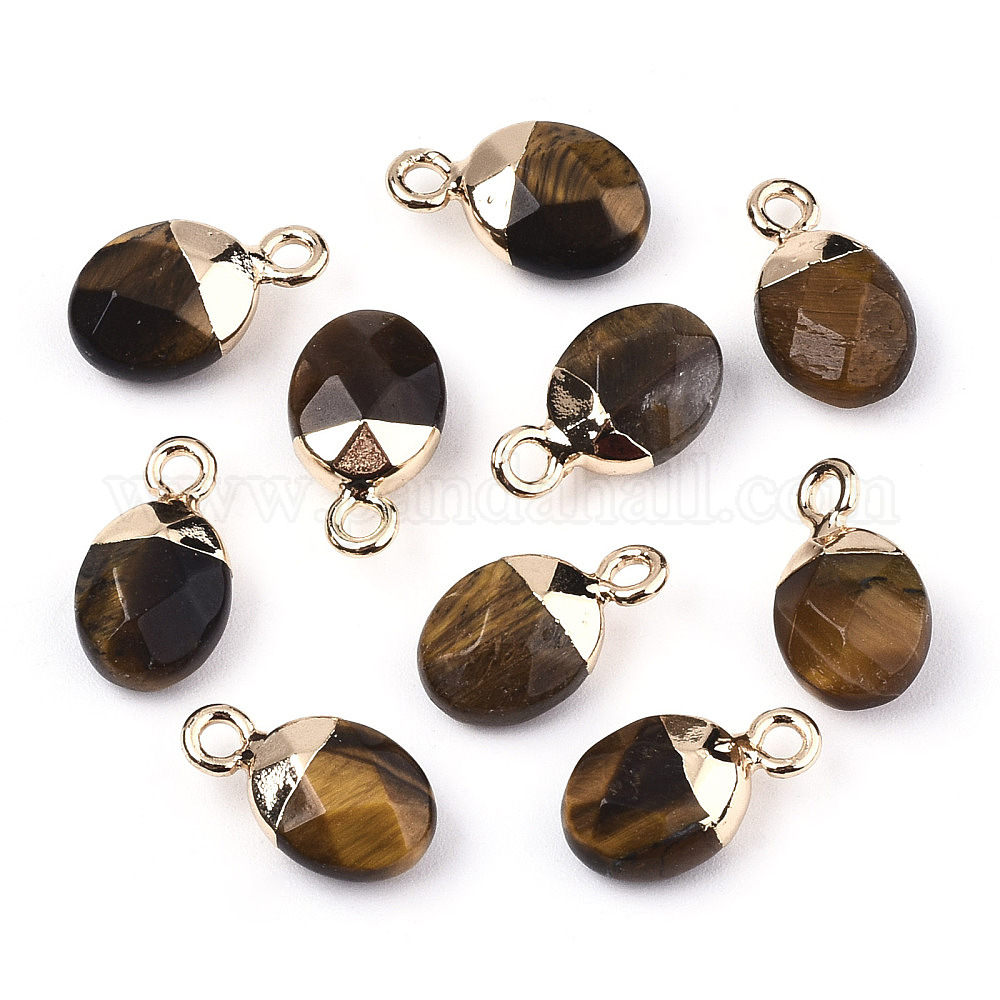 Wholesale Natural Tiger Eye Charms - Pandahall.com