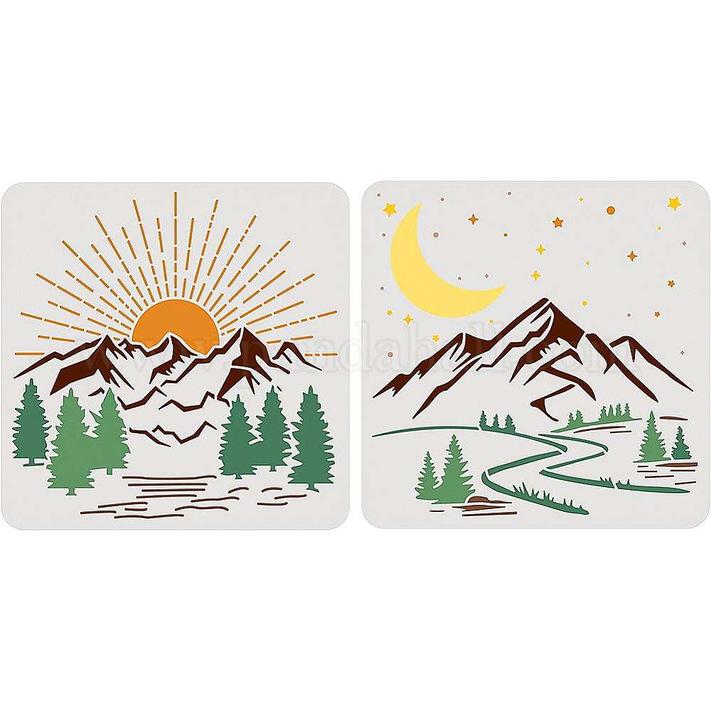 Wholesale Plastic Drawing Painting Stencils Templates Sets - Pandahall.com
