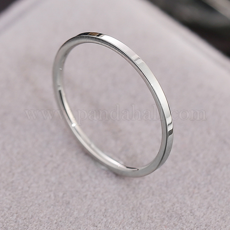 Wholesale Stainless Steel Plain Band Rings - Pandahall.com