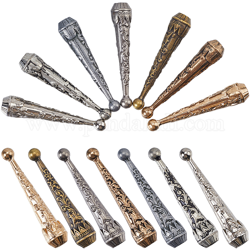 Wholesale 14Pcs 7 Colors Alloy Cord Ends - Pandahall.com