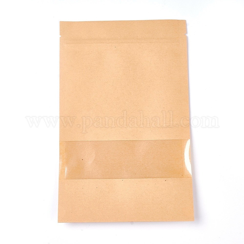 Wholesale Kraft Paper Zip Lock bag - Pandahall.com