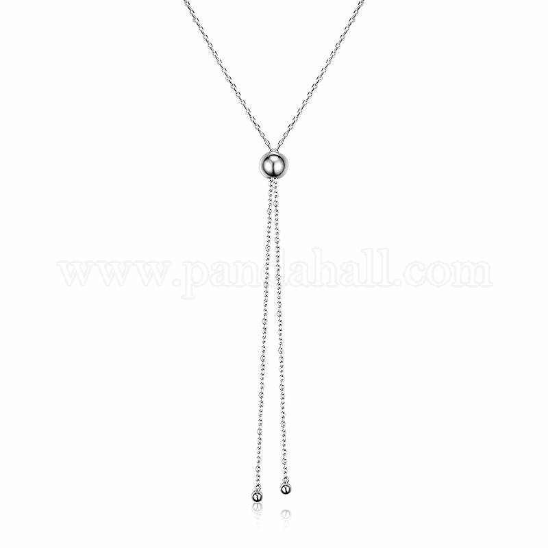 Wholesale Anti-Tarnish Fashionable S925 Silver Round Bead Lariat ...