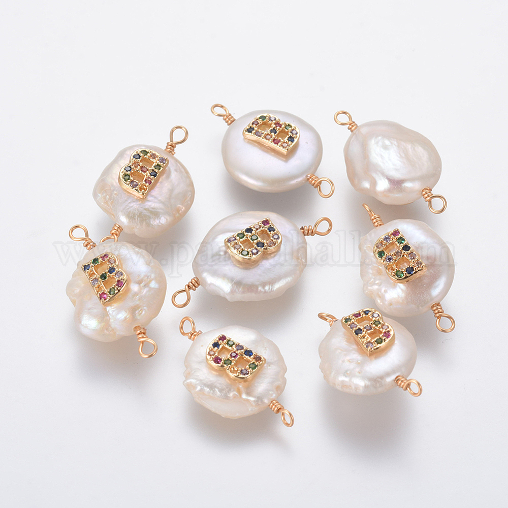 Wholesale Natural Pearl Links connectors - Pandahall.com