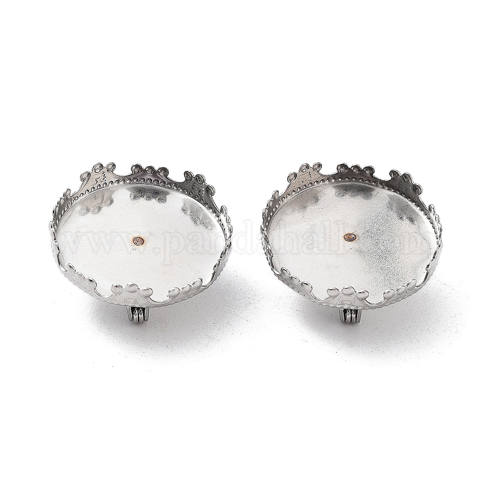 Wholesale Non-Tarnish 304 Stainless Steel Brooch Base Settings ...