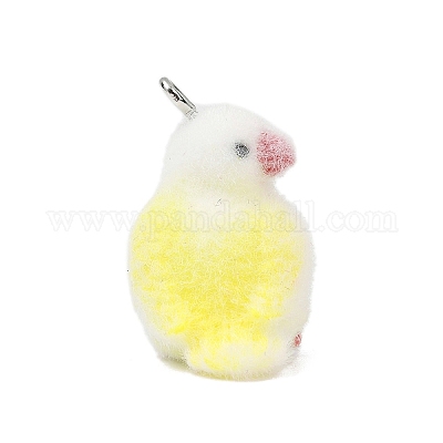 Wholesale Animal Theme Flocky Opaque Resin Pendants - Pandahall.com