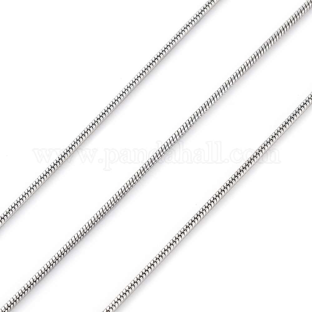 Wholesale 304 Stainless Steel Round Snake Chains - Pandahall.com