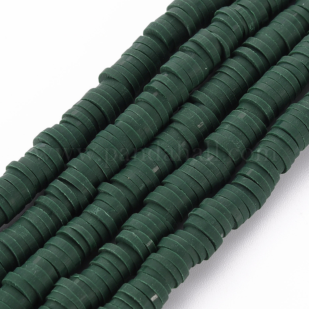 Wholesale Flat Round Handmade Polymer Clay Beads - Pandahall.com