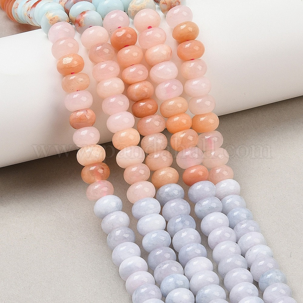 Wholesale Gradient Color Natural White Jade Beads Strands - Pandahall.com