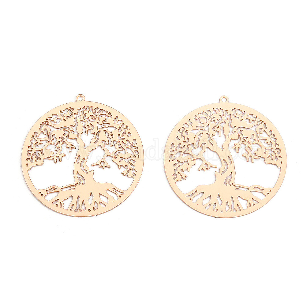 Wholesale Rack Plating Brass Filigree Pendants - Pandahall.com