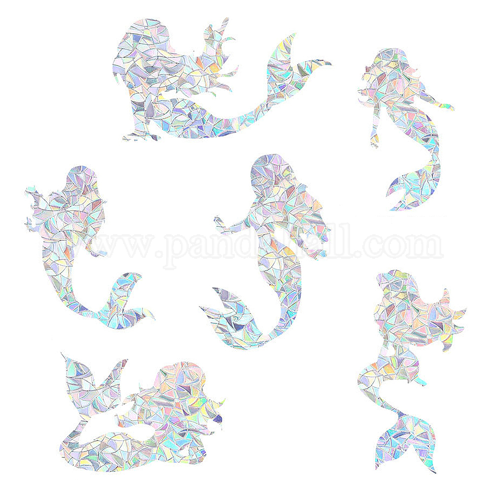 Wholesale Waterproof PVC Laser No-Glue Stickers - Pandahall.com