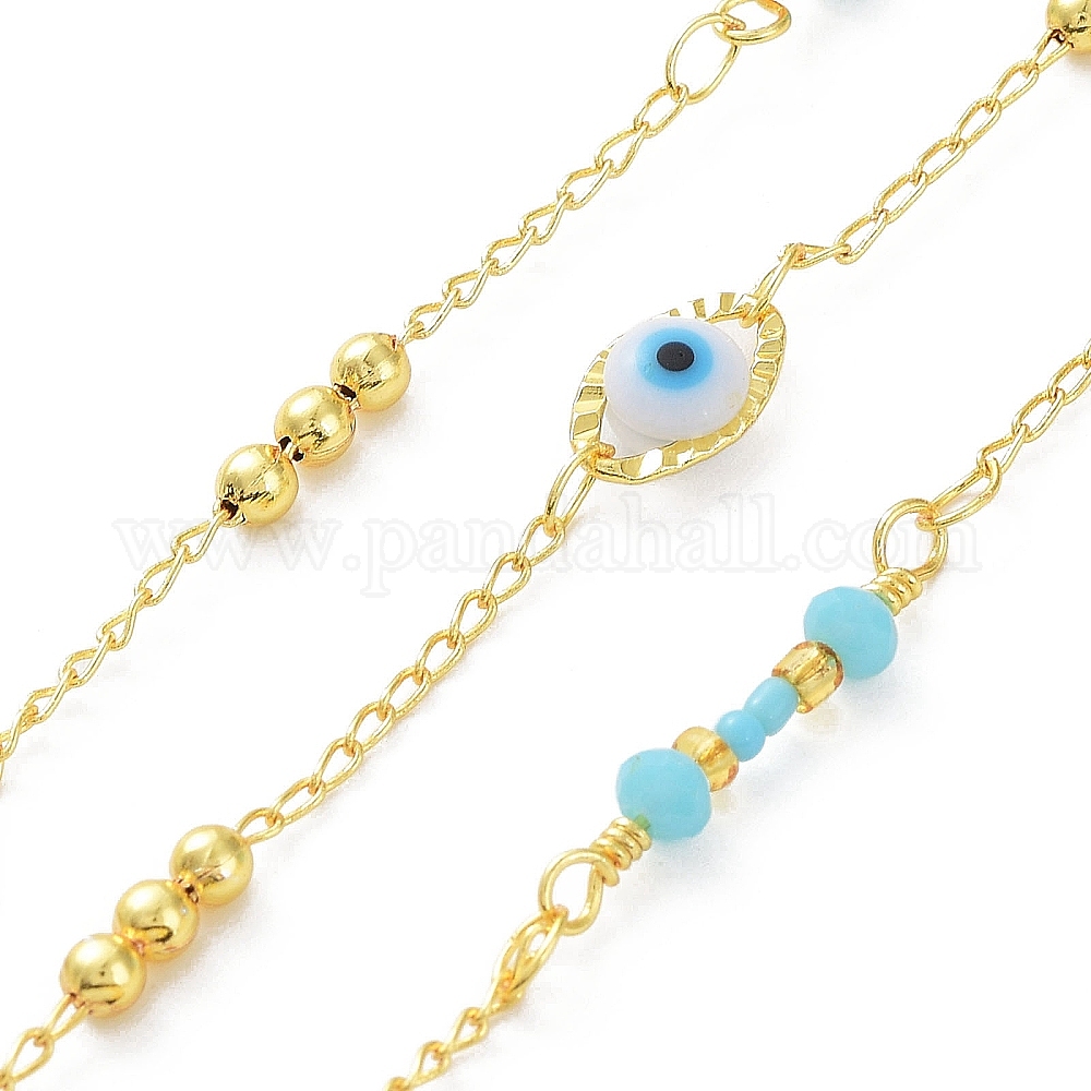Wholesale Acrylic Evil Eye Link Chians - Pandahall.com