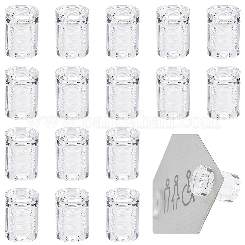 Wholesale Transparent Acrylic Standoff Pins - Pandahall.com