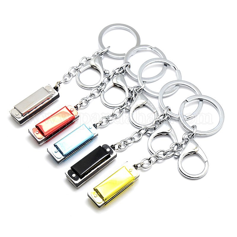 Wholesale Personalized Platinum Plated Iron Keychain - Pandahall.com